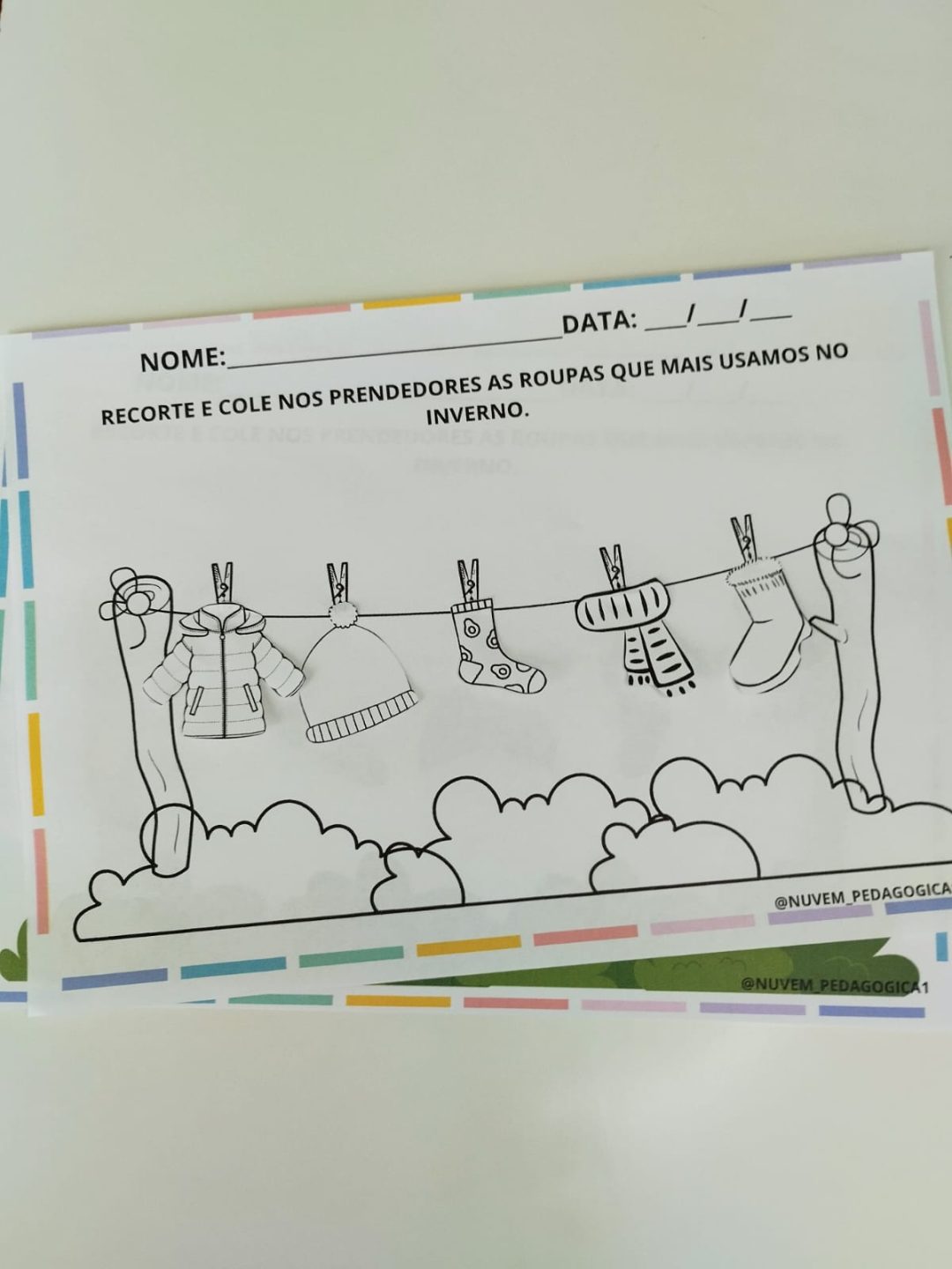 Atividades de Inverno – Nuvem Pedagógica