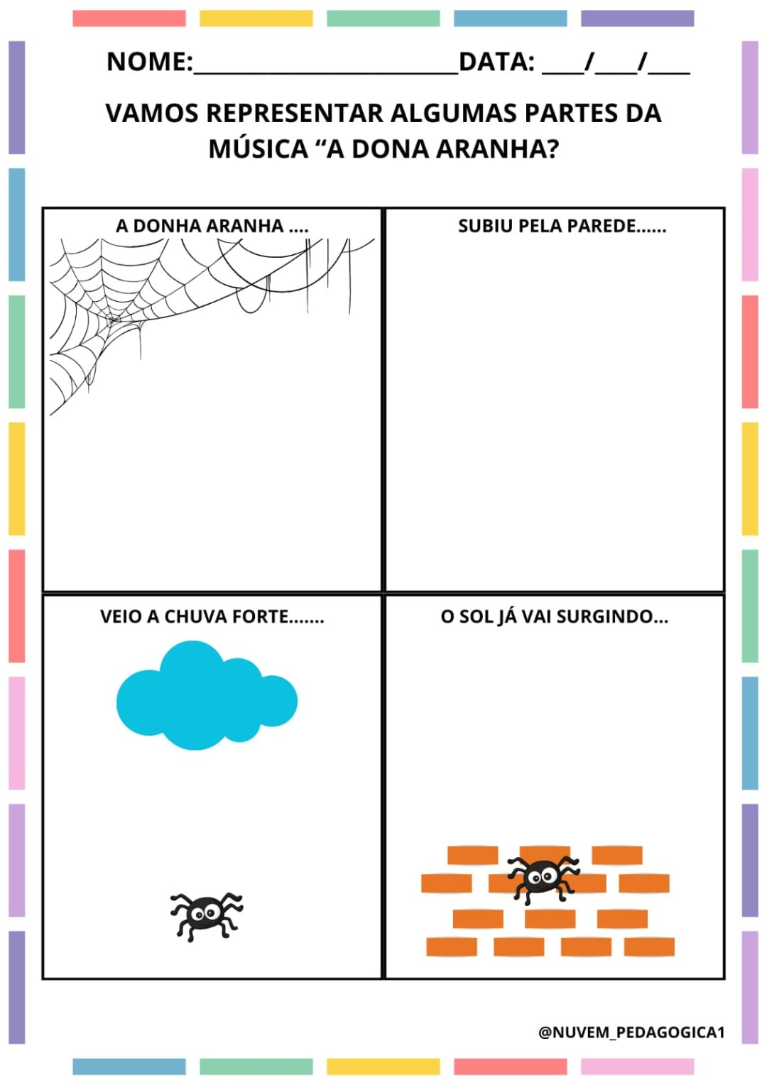 Cantiga “A Dona Aranha” – Nuvem Pedagógica